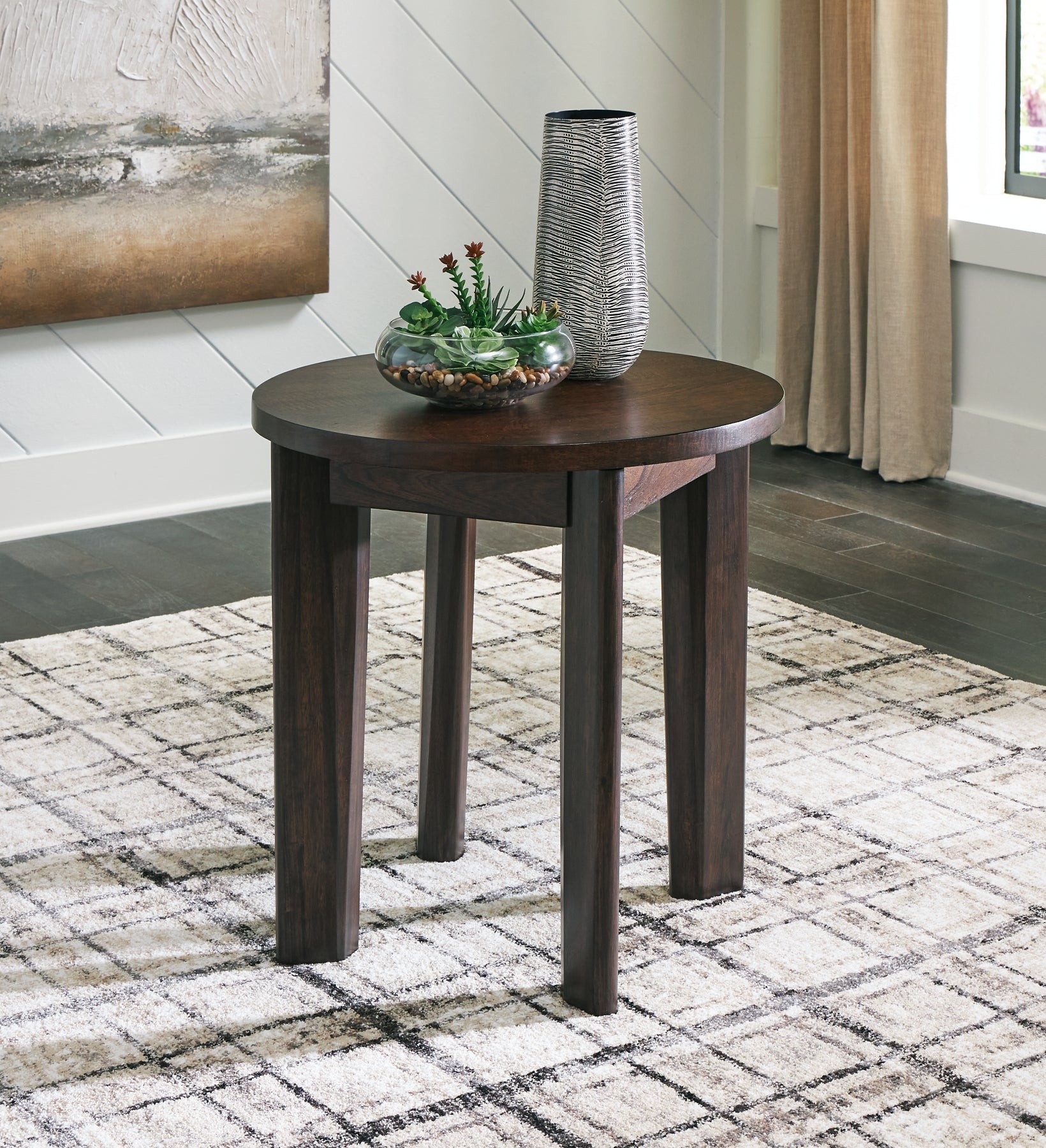 Korestone 2 Round End Table – Taylor's Furniture